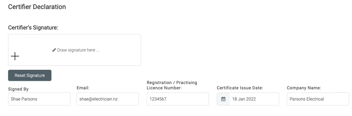 Completing an Electrical Safety Certificate | Tradify™